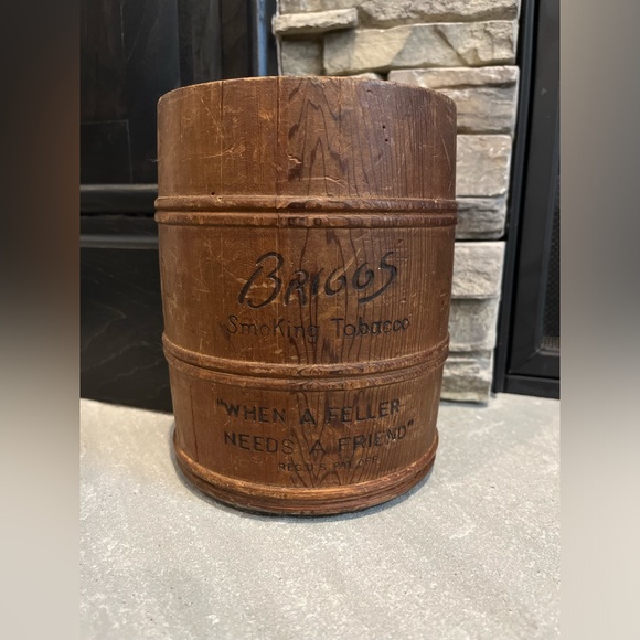 Source Unknown | Accents | Vintage Briggs Smoking Tobacco Cigar Humidor ...